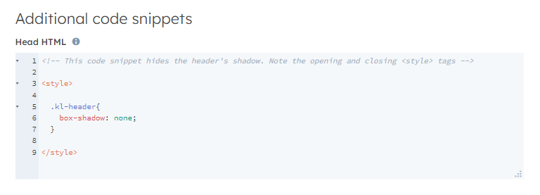 Adding Code Snippets to Your Pages